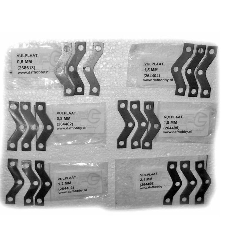 Set van vulplaatjes voor de koppeling DAF55 / DAF66/DAF YA66/ Volvo 66/ ...